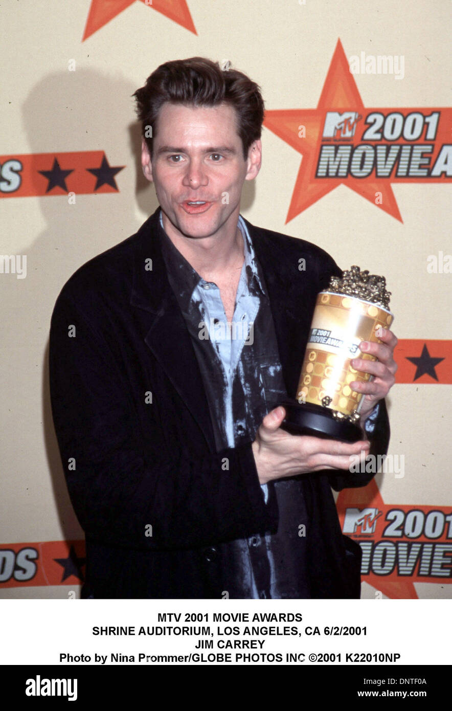 June 3, 2001 - MTV 2001 MOVIE AWARDS.SHRINE AUDITORIUM, LOS ANGELES, CA ...