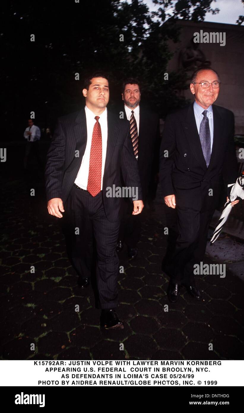 May 24, 1999 - K15792AR 05/24/99.JUSTIN VOLPE WITH LAWYER MARVIN ...