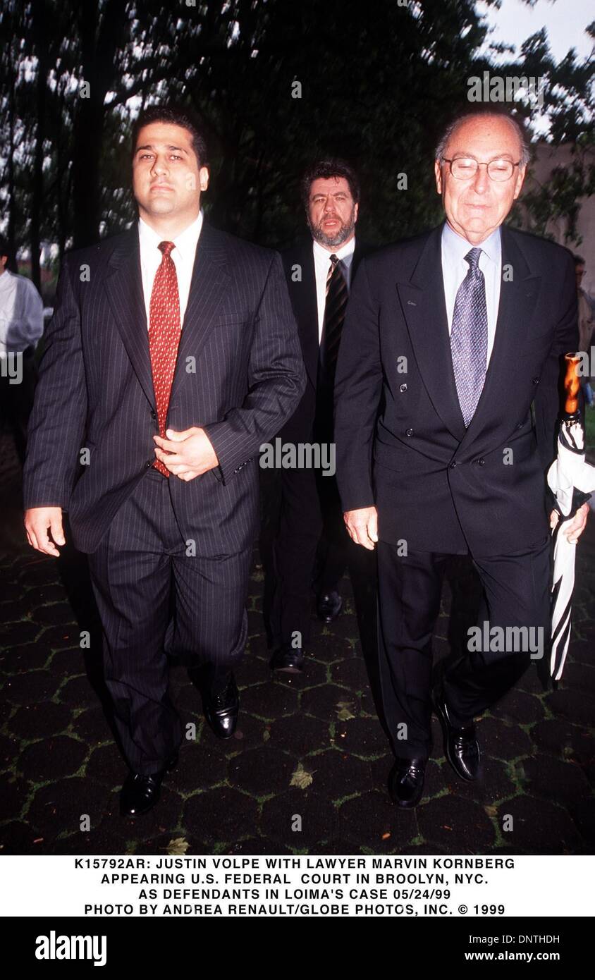 May 24, 1999 - K15792AR 05/24/99.JUSTIN VOLPE WITH LAWYER MARVIN ...