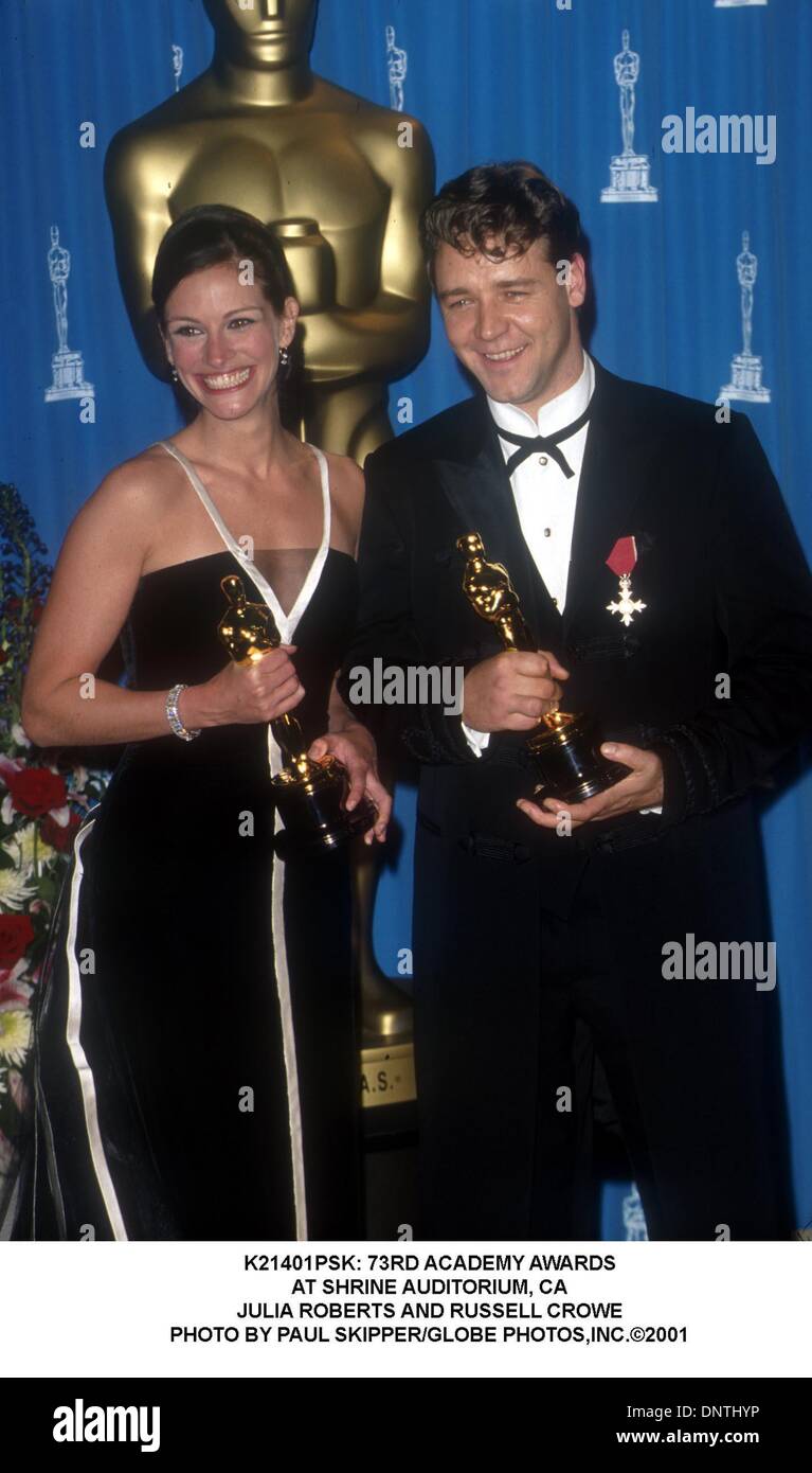 Mar. 25, 2001 - K21401PSK: 73RD ACADEMY AWARDS.AT SHRINE AUDITORIUM, CA ...
