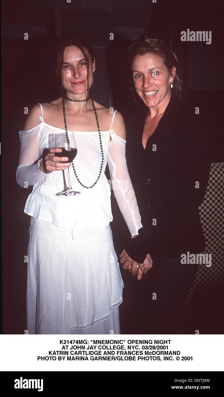 Mar. 30, 2001 - K21474MG: ''MNEMONIC'' OPENING NIGHT.AT JOHN JAY ...