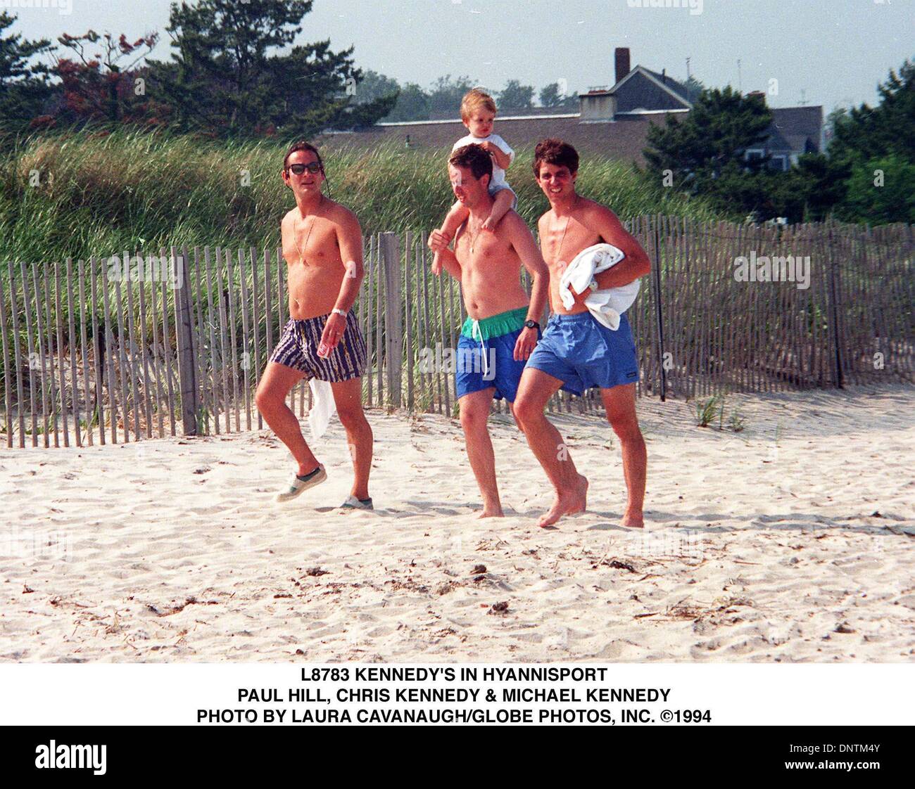July 1, 1994 - L8783LCAV: THE KENNEDY'S IN HYANNISPORT.PAUL HILL, CHRIS ...