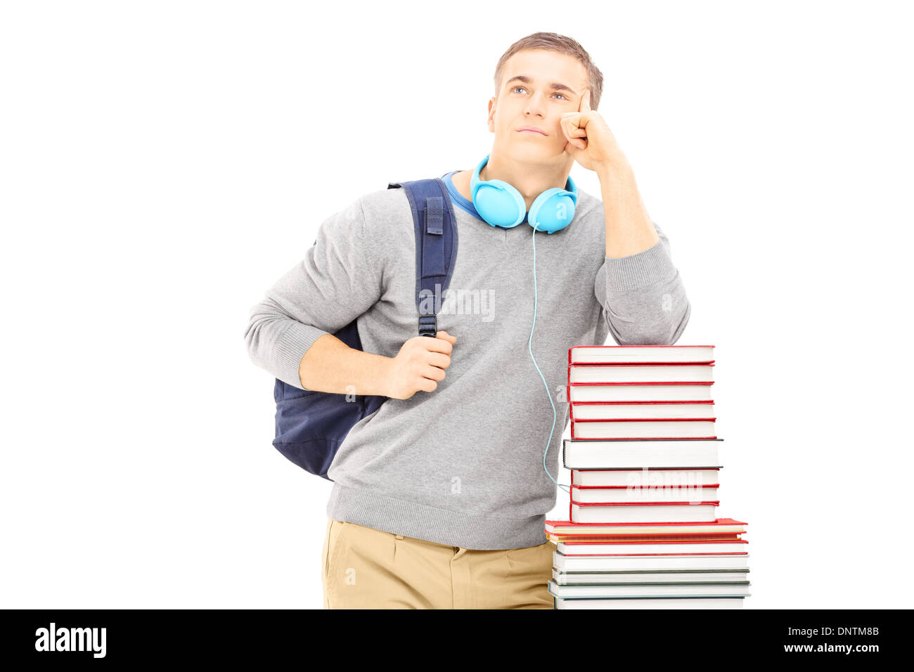 Deep thinking student hi-res stock photography and images - Alamy