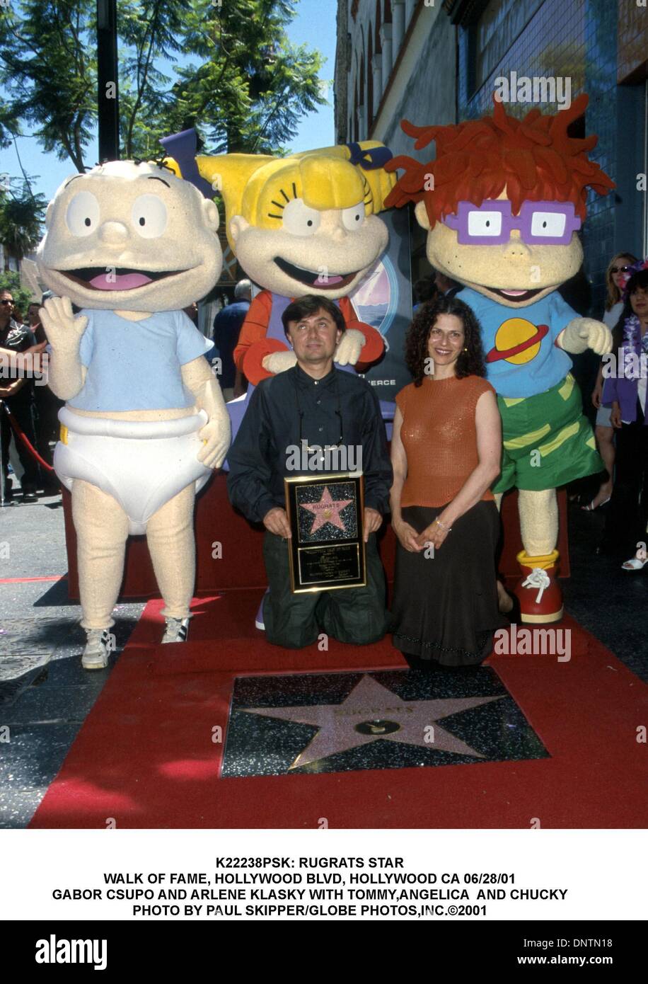 June 28, 2001 - K22238PSK: RUGRATS STAR.WALK OF FAME, HOLLYWOOD BLVD ...