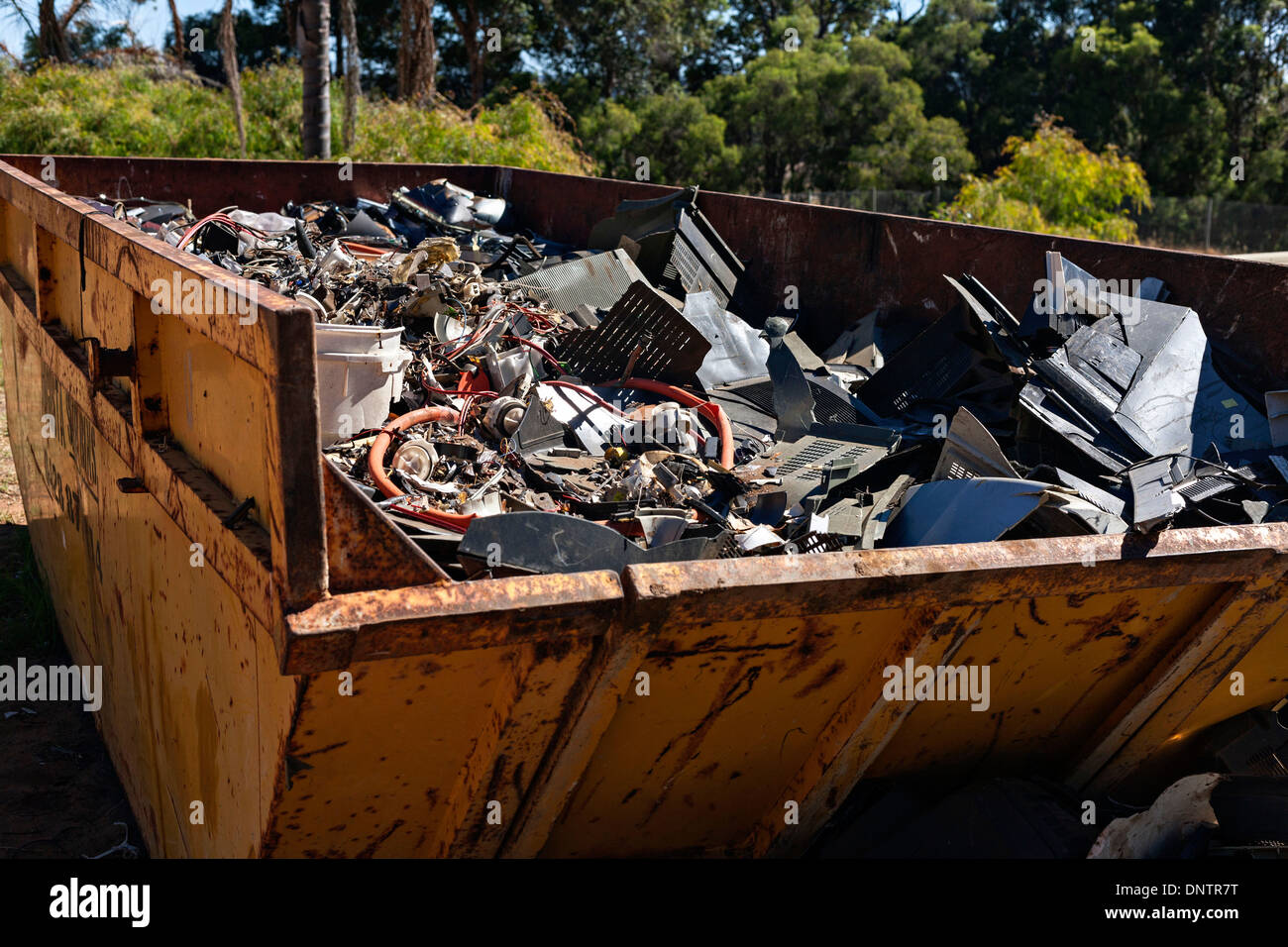 Container of Scrap Metal, Augusta Western Australia Stock Photo - Alamy