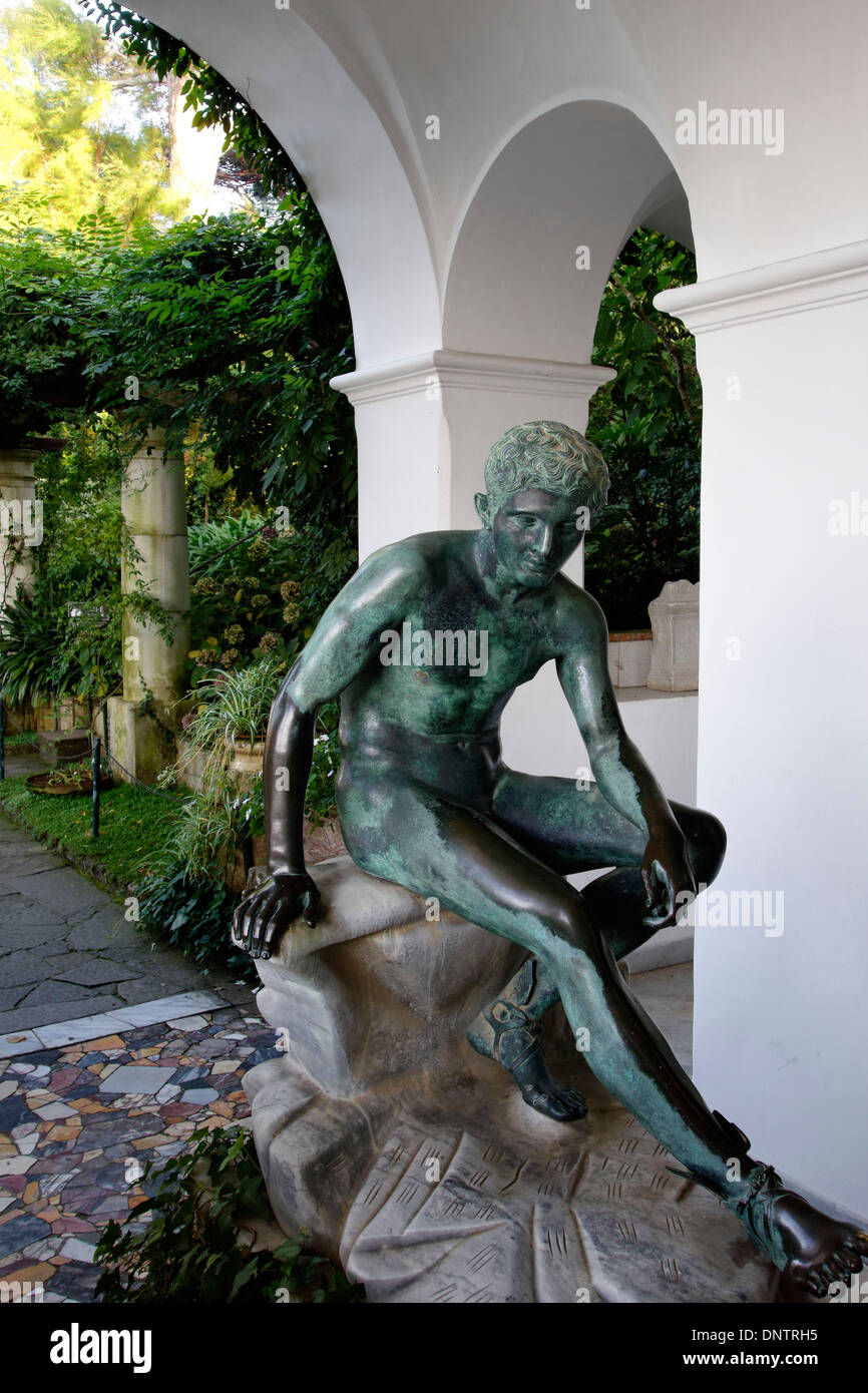 Sculpture in the Villa San Michele, former home of author physician ...