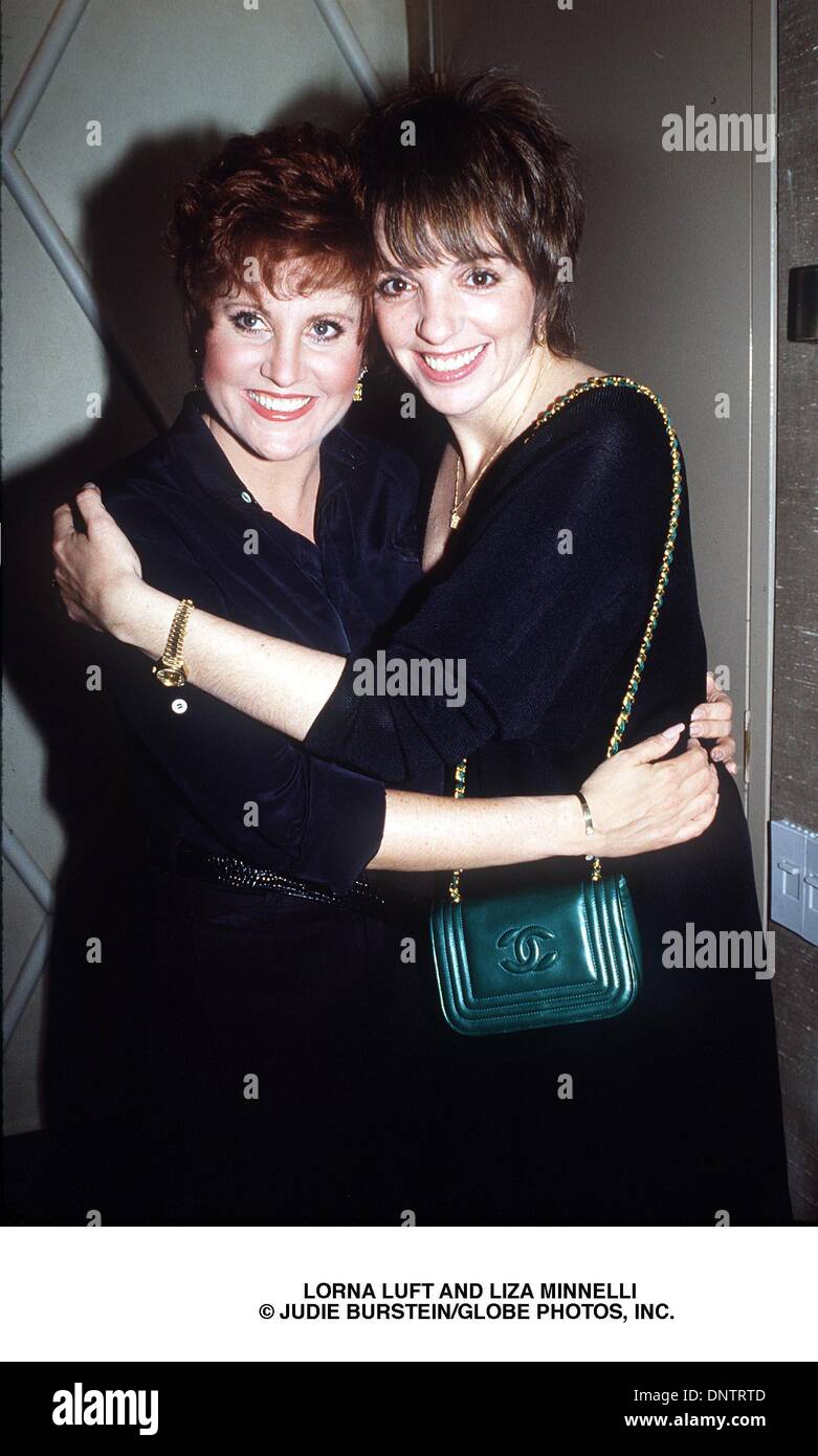 Jan. 5, 2001 - LORNA LUFT AND LIZA MINNELLI.Â© JUDIE BURSTEIN/(Credit ...
