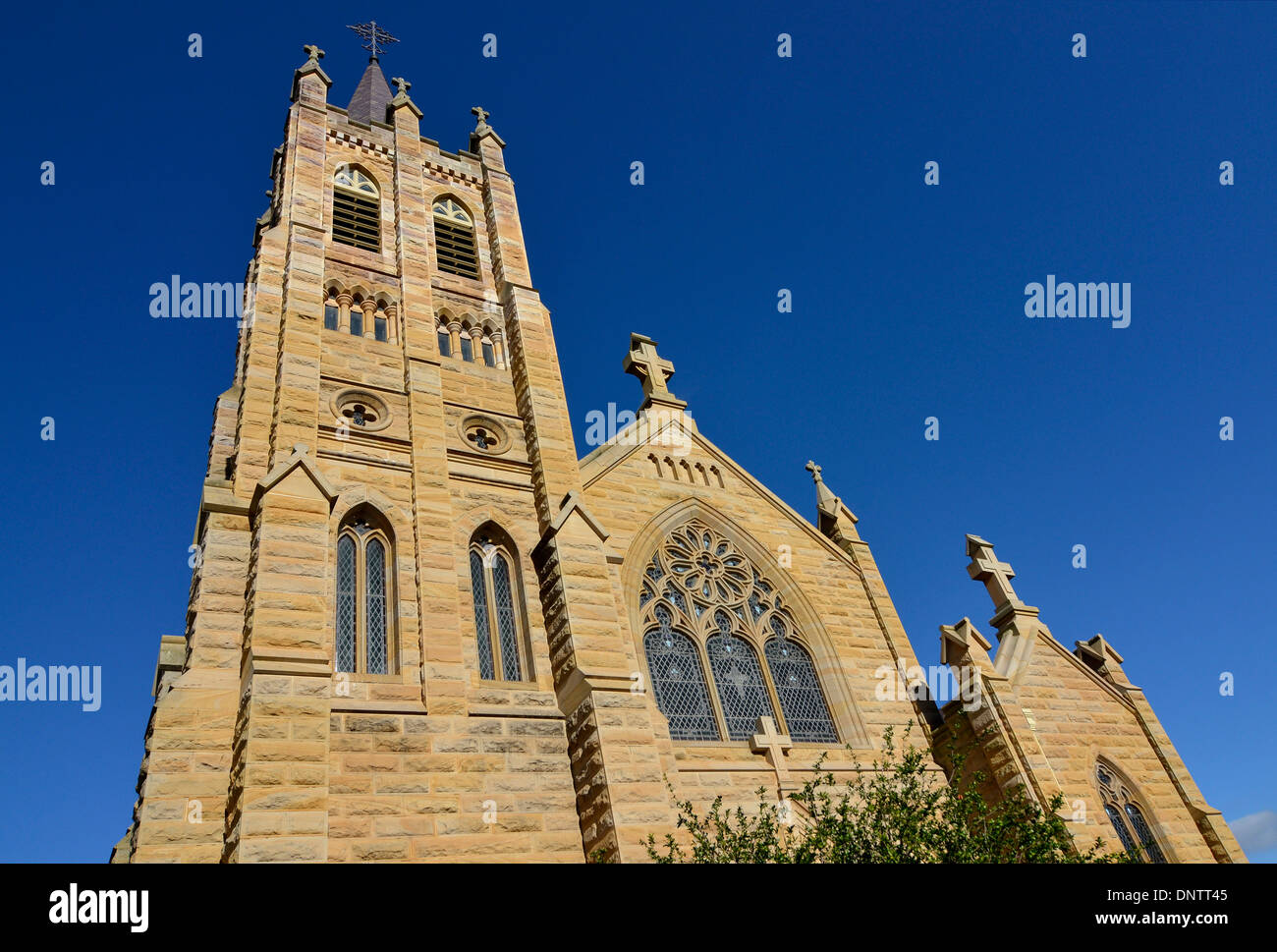 front sandstone facade of St Mary's Roman Catholic Church, warwick ...