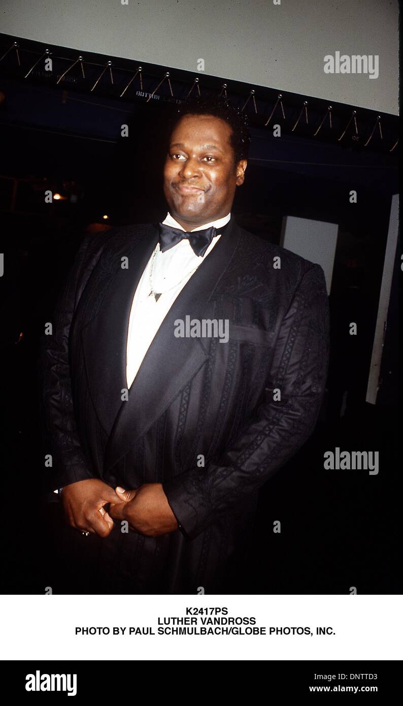 June 28, 2001 - K2417PS.LUTHER VANDROSS. PAUL SCHMULBACH/(Credit Image ...