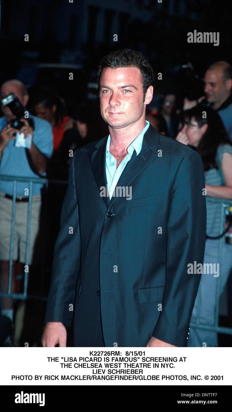 Aug. 15, 2001 - K22726RM: 8/15/01.THE ''LISA PICARD IS FAMOUS ...