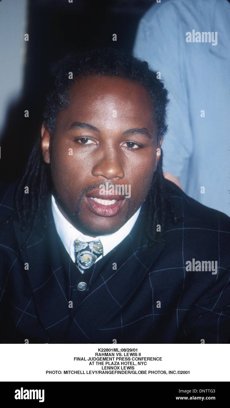 Lennox lewis rahman 2001 hi-res stock photography and images - Alamy
