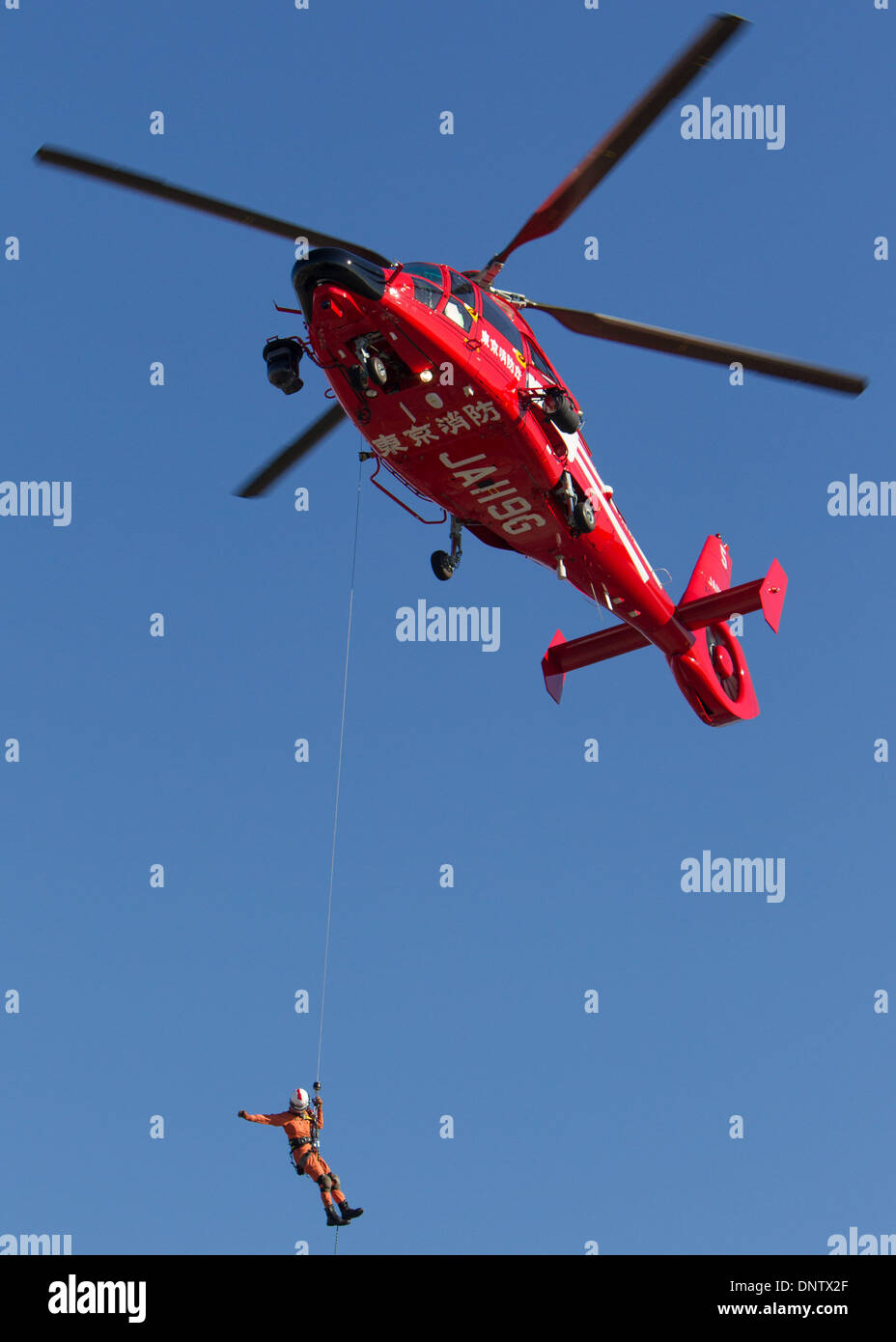Tokyo, Japan. 6th Jan, 2014. Japan's emergency rescue helicopter ...