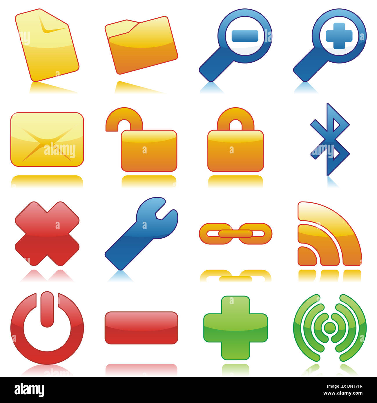 isolated internet icons Stock Photo - Alamy