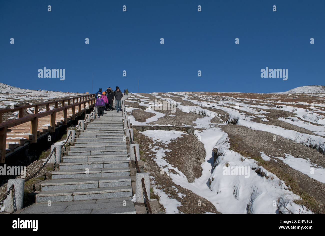 The Chinese Mountain of Changbai, Paektu, or Baektu Mountain is an ...