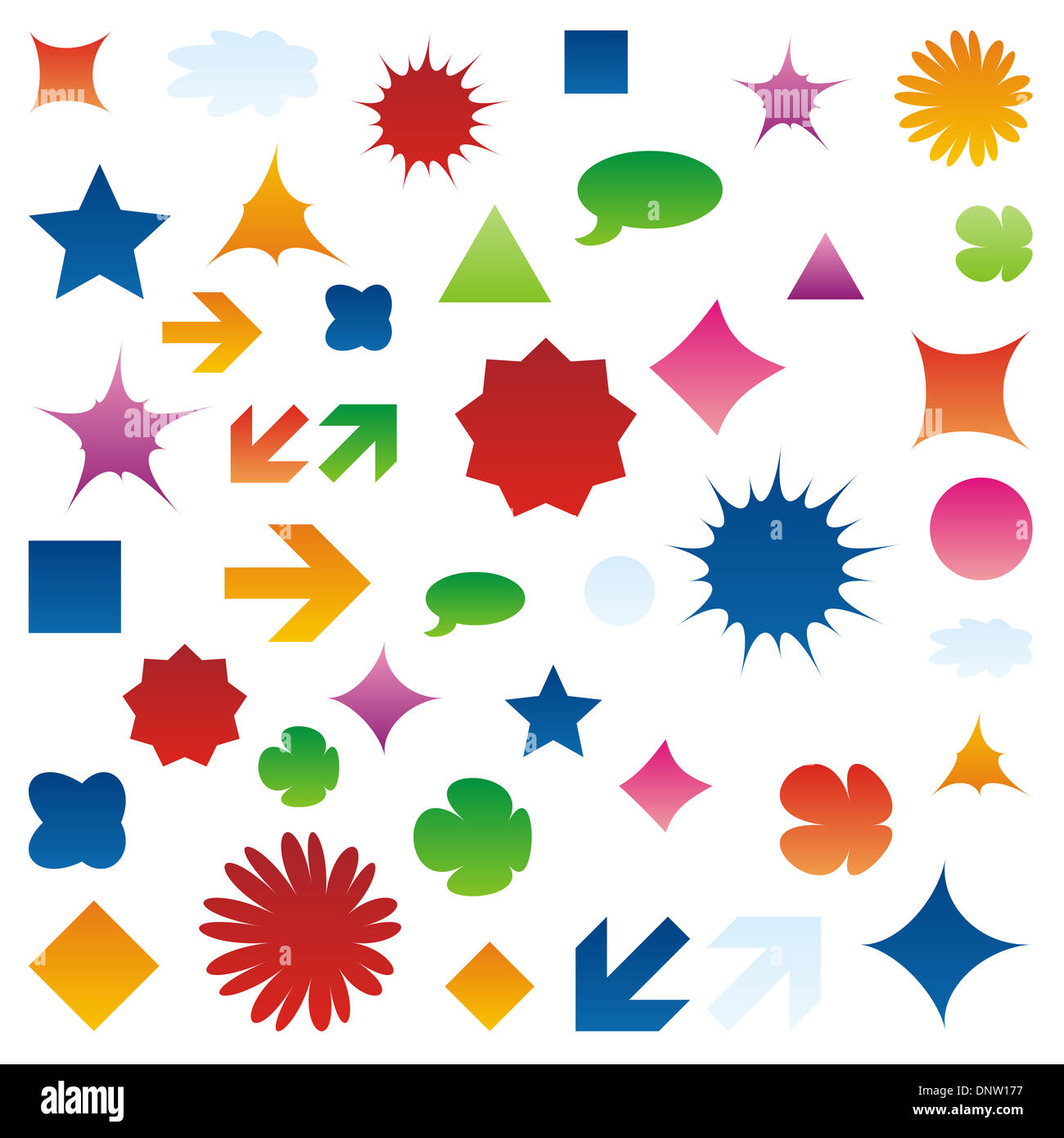 vector illustration of isolated web icons Stock Photo - Alamy