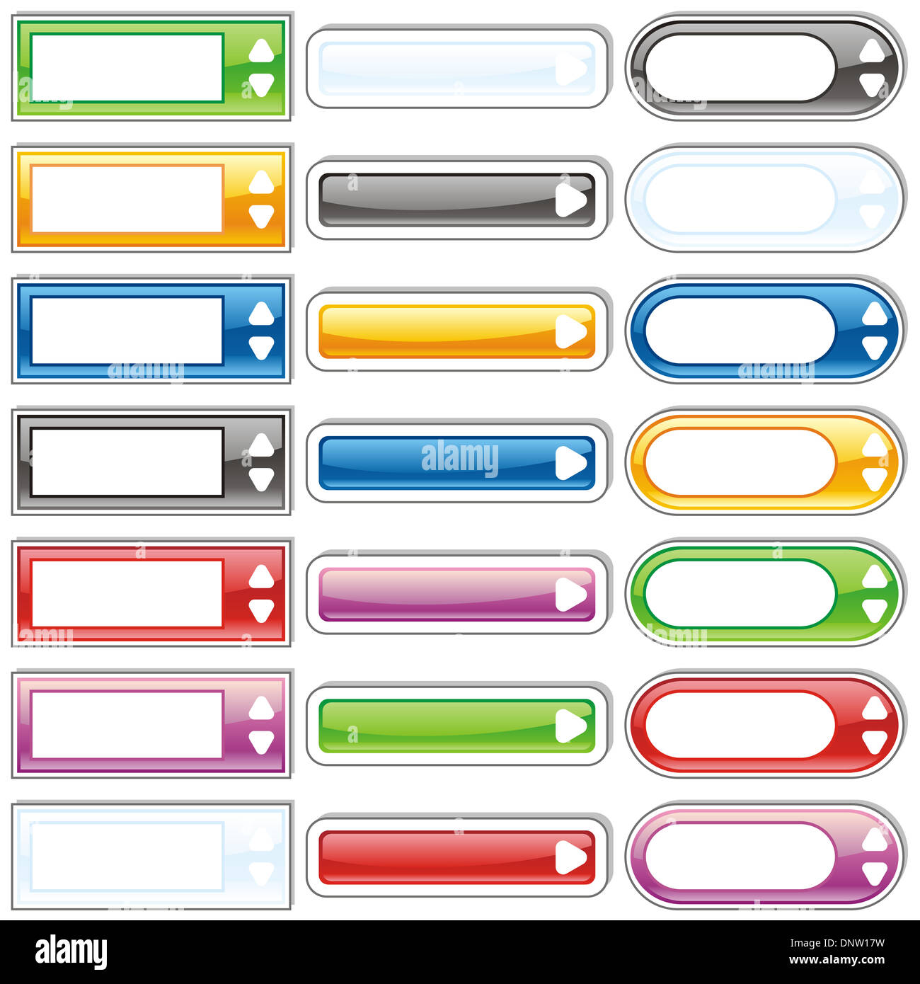 vector web buttons with details ready to use Stock Photo - Alamy