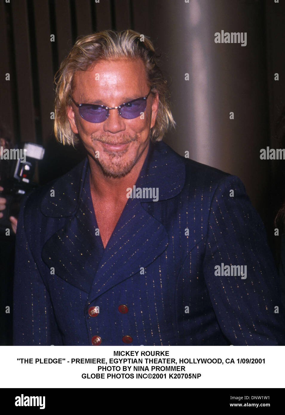 Jan. 9, 2001 - MICKEY ROURKE.''THE PLEDGE'' - PREMIERE, EGYPTIAN ...