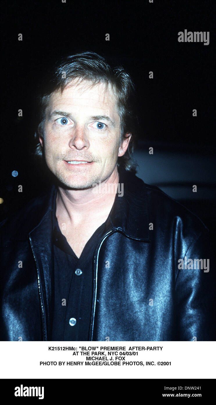 Apr. 3, 2001 - K21512HMc: ''BLOW'' PREMIERE AFTER-PARTY.AT THE PARK ...