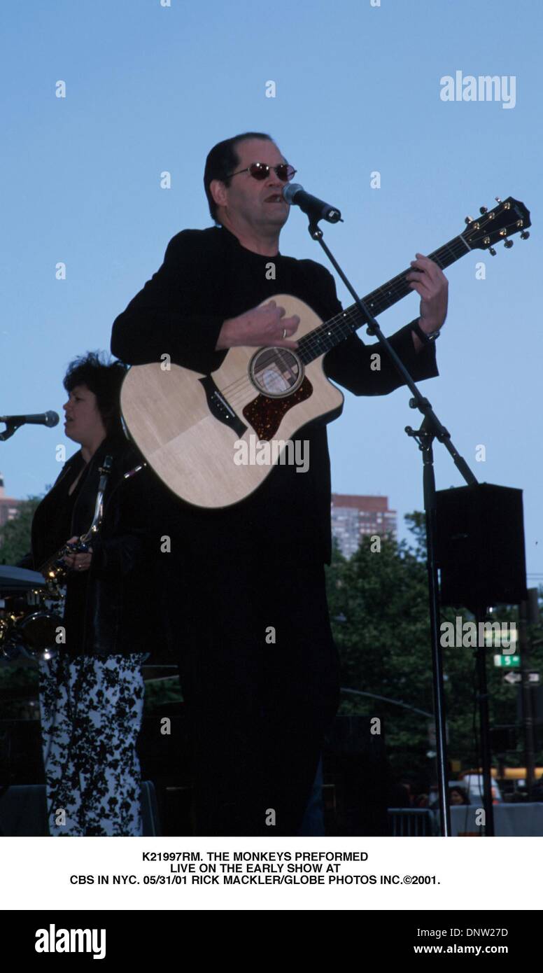 May 31, 2001 - K21997RM. THE MONKEYS PREFORMED LIVE ON THE EARLY SHOW ...