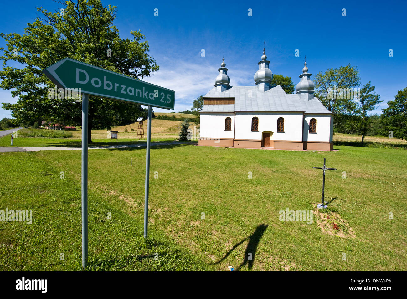 Greek Catholic church in Malawa, a village in Subcarpathian Voivodship ...