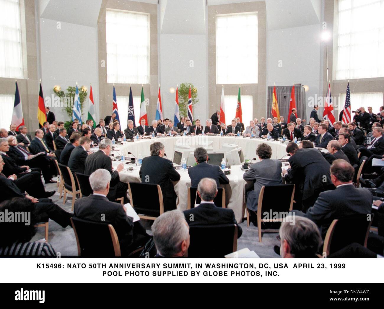 Apr. 23, 1999 - K15496 04/23/99.NATO 50TH ANNIVERSARY SUMMIT, IN ...
