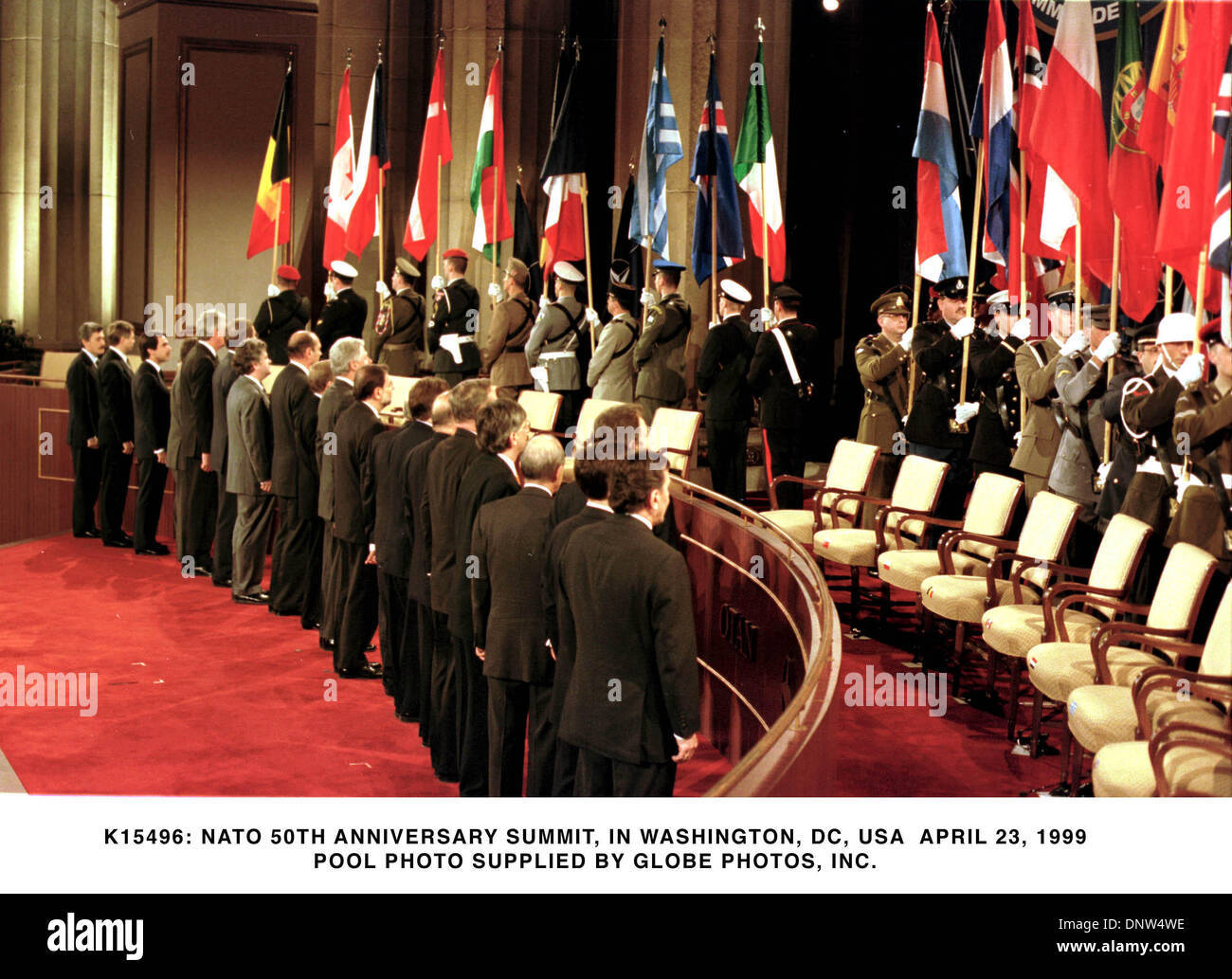 Apr. 23, 1999 - K15496 04/23/99.NATO 50TH ANNIVERSARY SUMMIT, IN ...