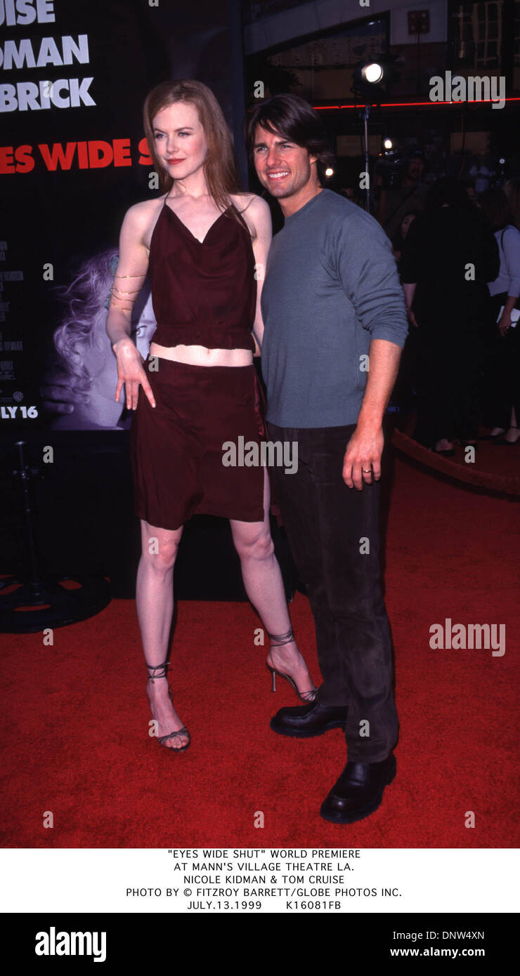 July 13, 1999 - ''EYES WIDE SHUT'' WORLD PREMIERE.AT MANN'S VILLAGE ...