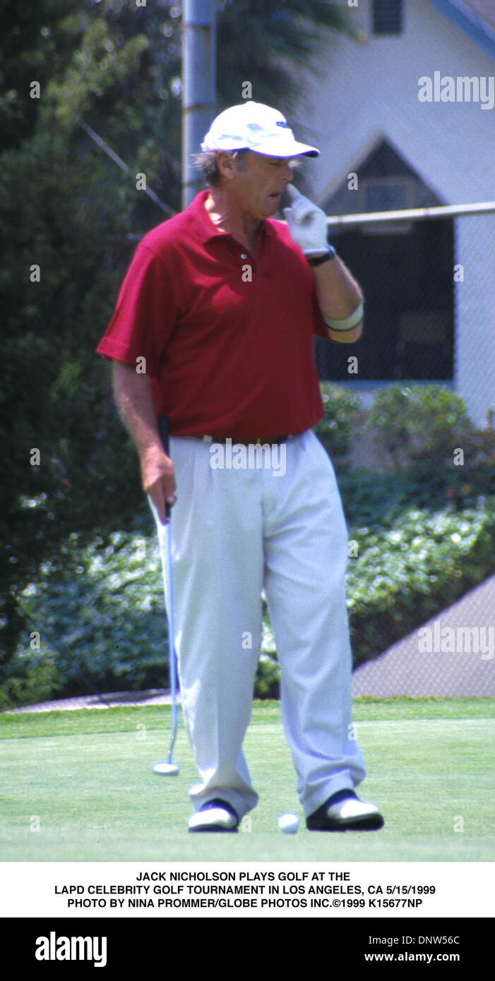 Jan. 11, 2001 - JACK NICHOLSON PLAYS GOLF AT THE LAPD GOLF TOURNIMENT ...