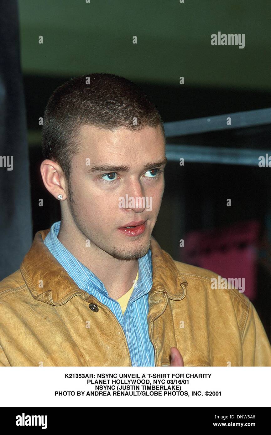 Mar. 18, 2001 - K21353AR: NSYNC UNVEIL A T-SHIRT FOR CHARITY.PLANET ...