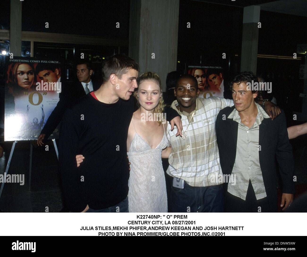 Aug. 28, 2001 - K22740NP: '' O'' PREM.CENTURY CITY, LA 08/27/2001.JULIA ...
