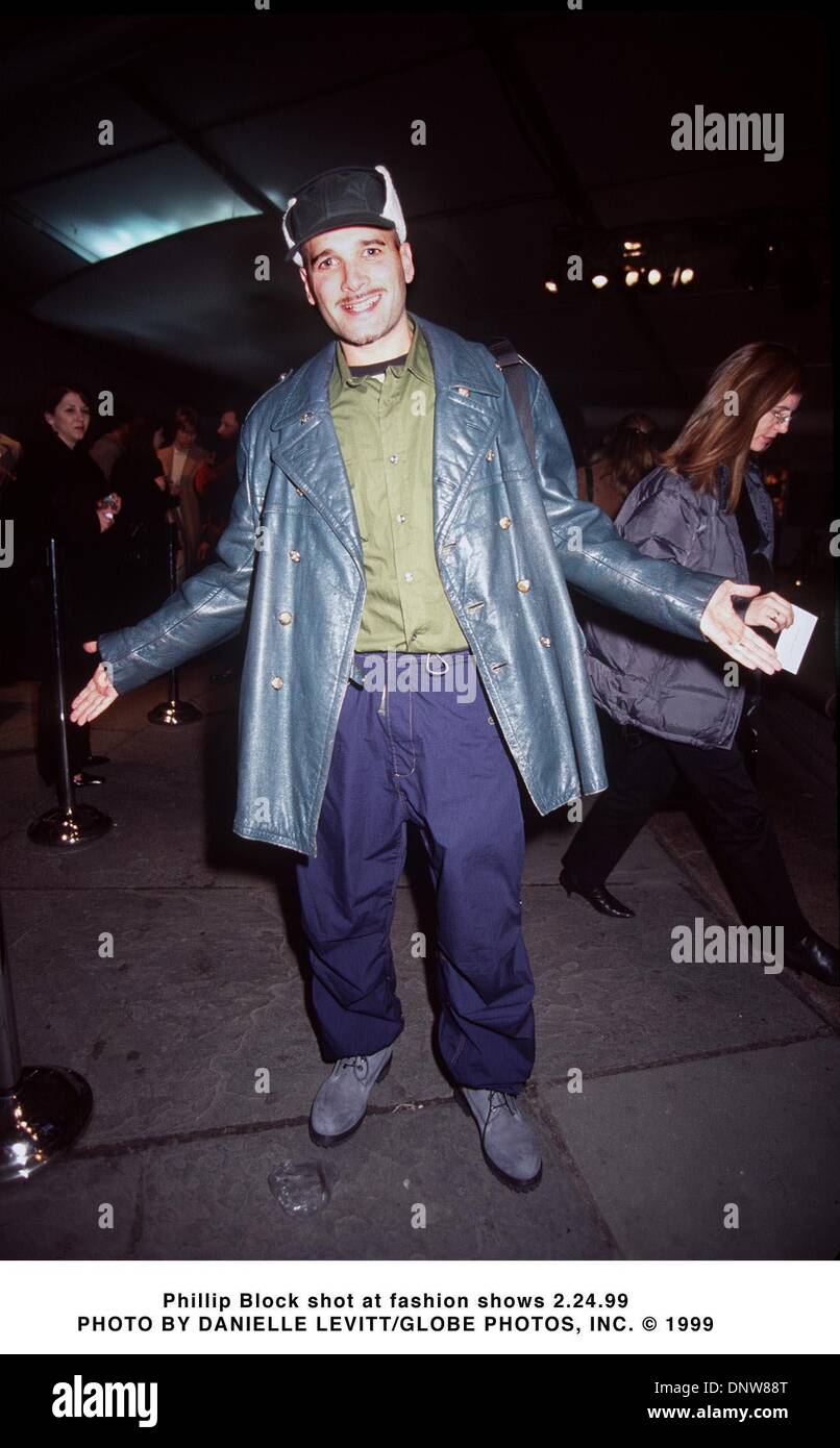 Feb. 24, 1999 - 02/24/99.PHILLIP BLOCK.SHOT AT FASHION SHOWS. DANIELLE ...