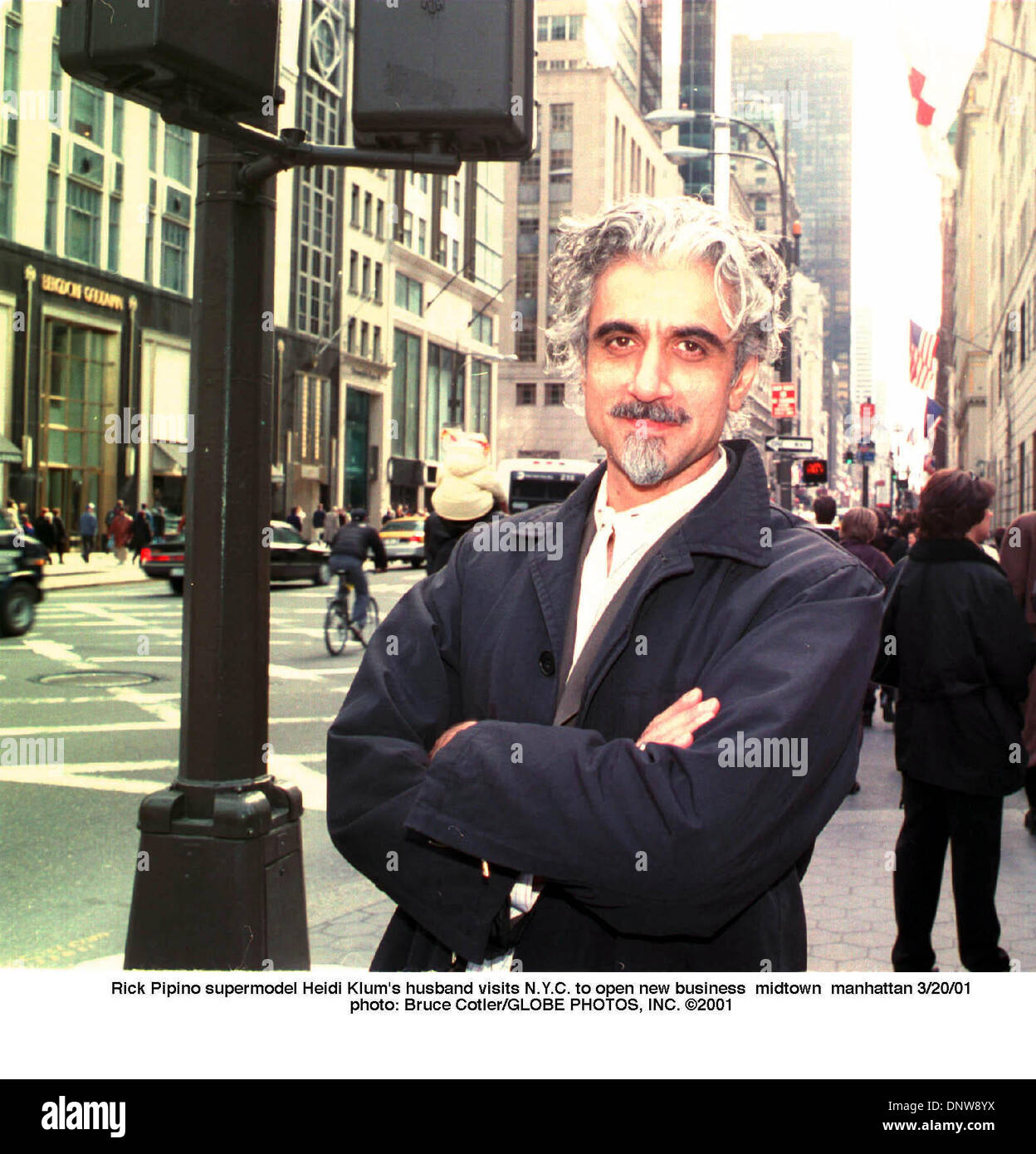 Mar. 20, 2001 - Rick Pipino supermodel Heidi Klum's husband visits N.Y ...