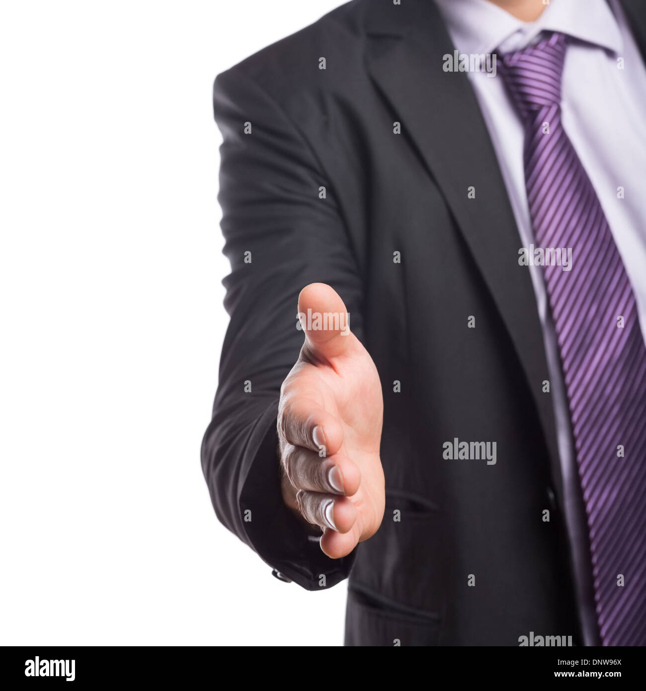 Mid section of businessman offering a handshake Stock Photo - Alamy
