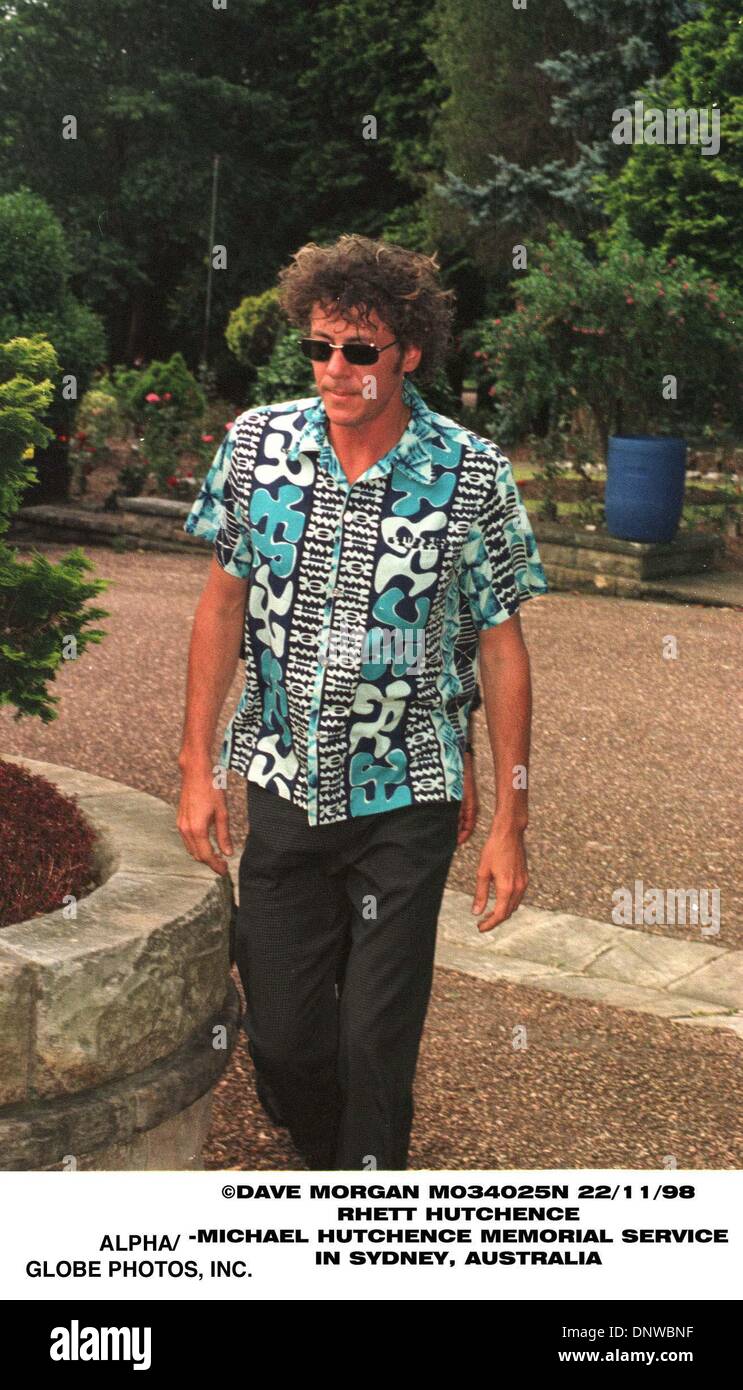 Nov. 22, 1998 - Â©DAVE MORGAN M034025N 22/11/98.RHETT HUTCHENCE ...