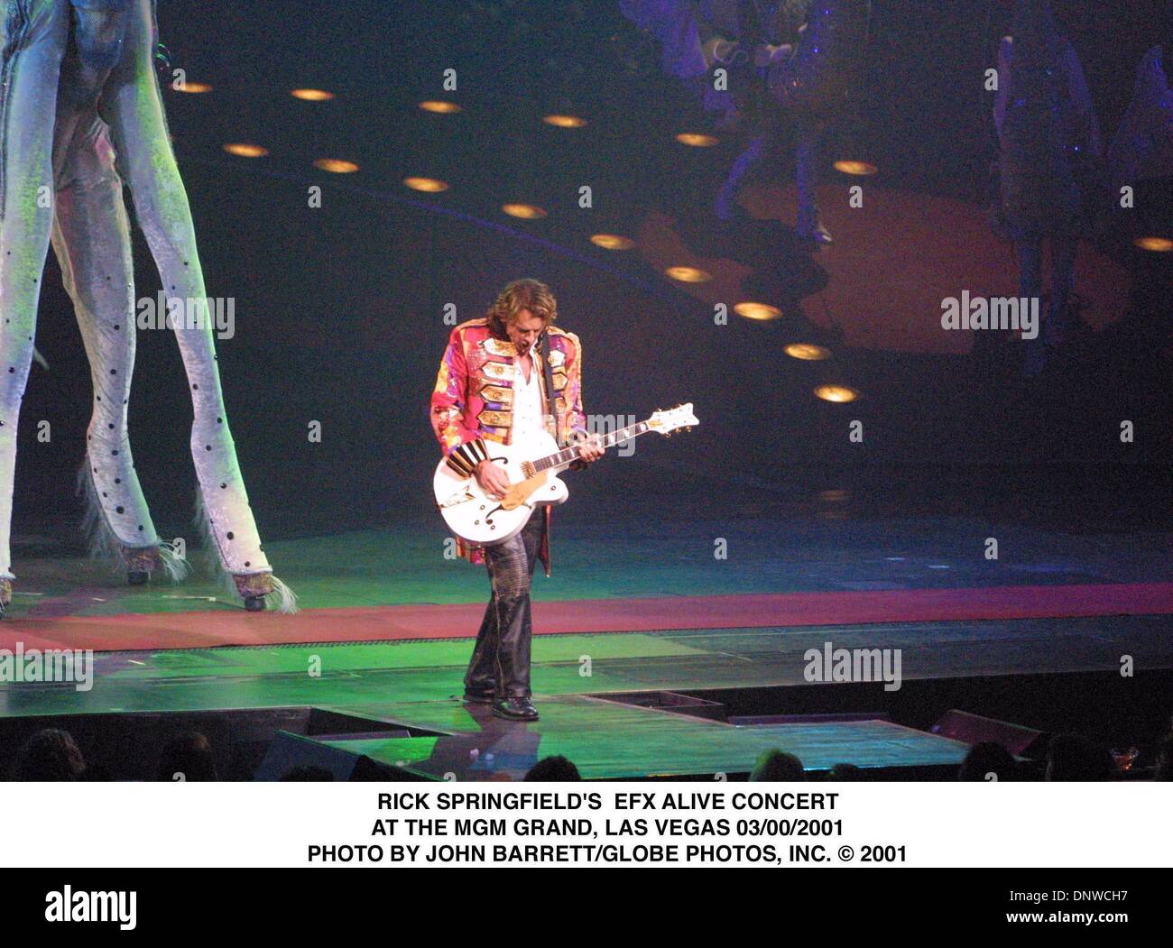 Mar. 22, 2001 - RICK SPRINGFIELD'S EFX ALIVE CONCERT.AT THE MGM GRAND ...