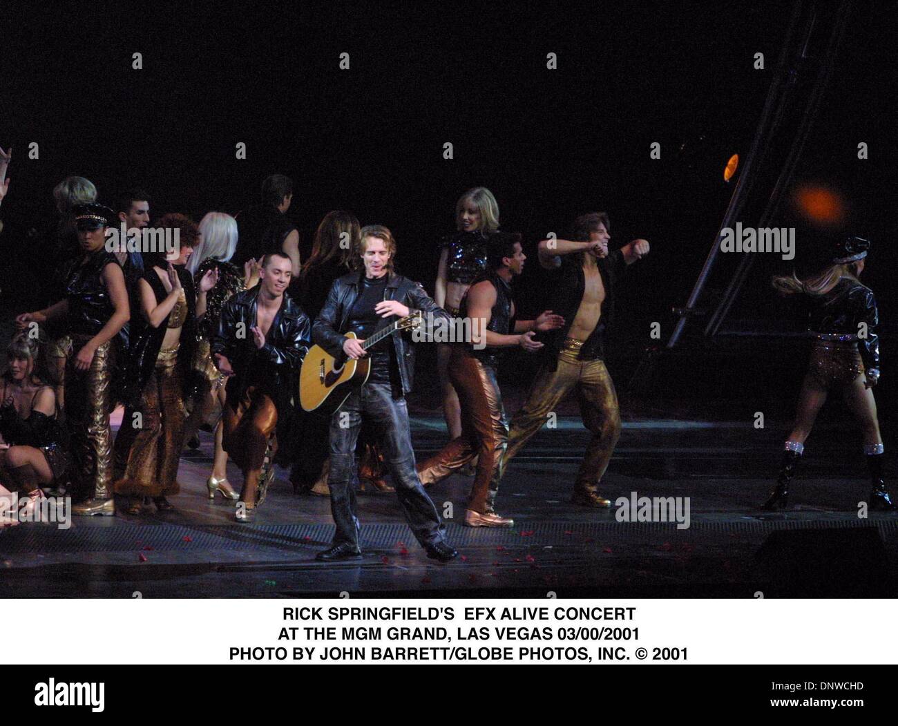 Mar. 22, 2001 - RICK SPRINGFIELD'S EFX ALIVE CONCERT.AT THE MGM GRAND ...
