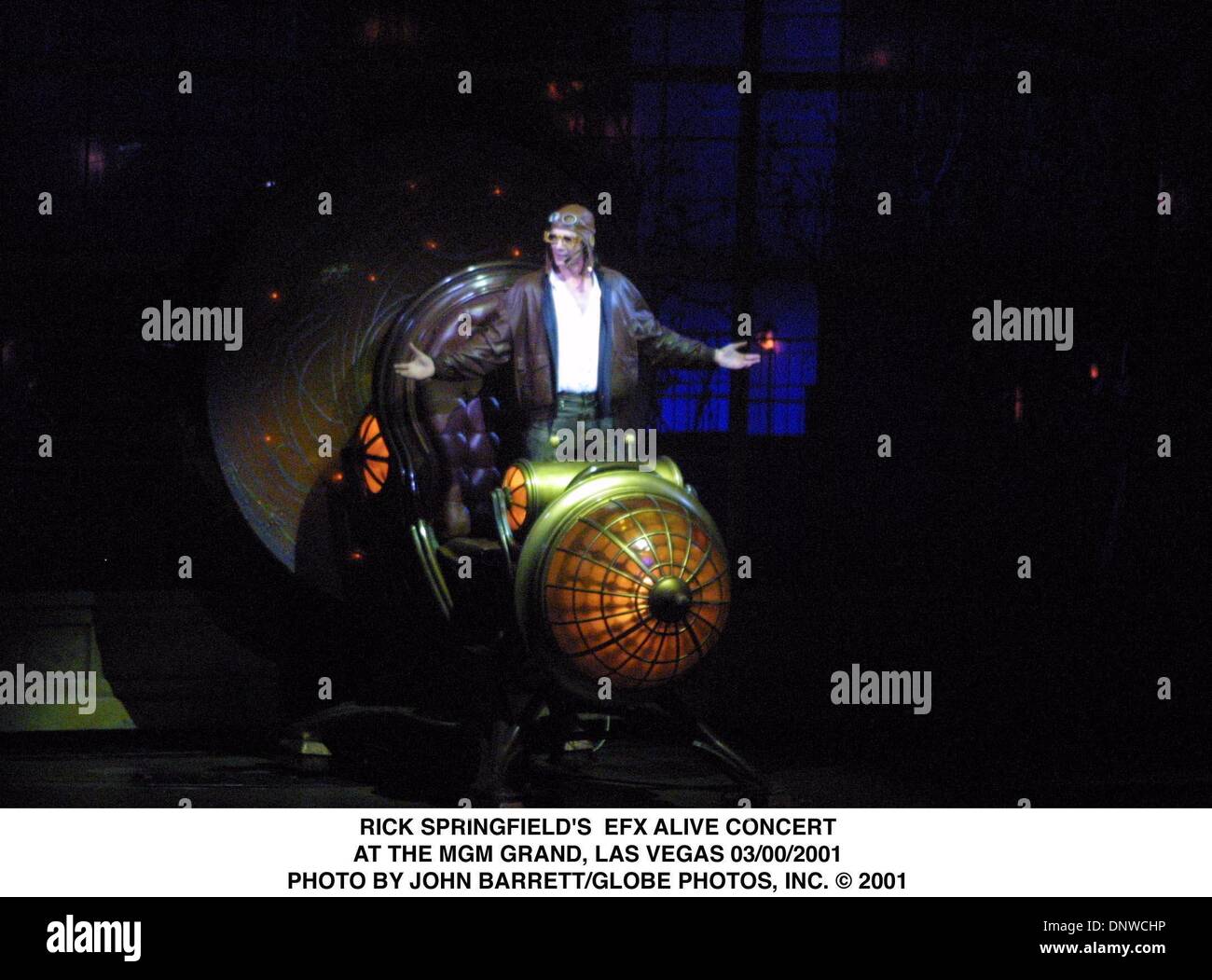 Mar. 22, 2001 - RICK SPRINGFIELD'S EFX ALIVE CONCERT.AT THE MGM GRAND ...