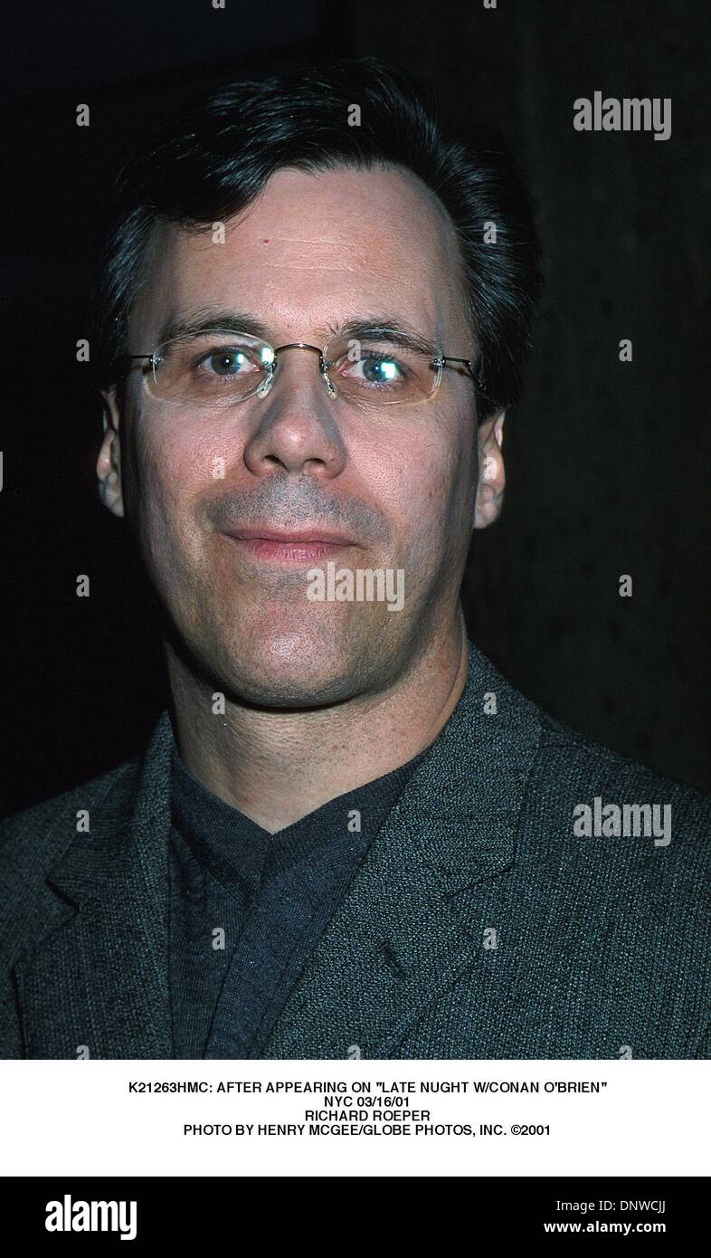 Mar. 28, 2001 - K21263HMC: AFTER APPEARING ON ''LATE NUGHT W/CONAN O ...