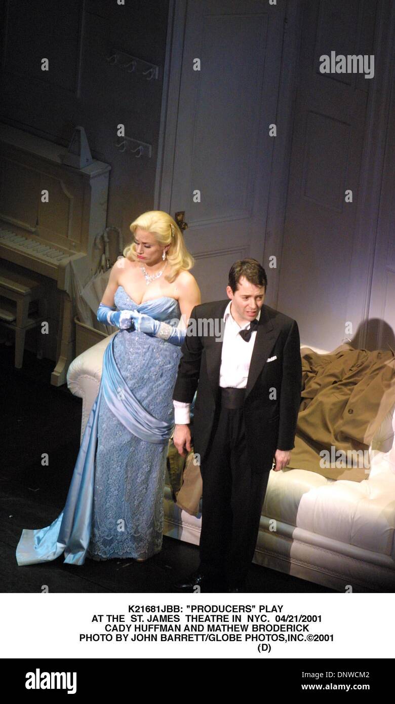 Apr. 22, 2001 - K21681JBB: ''PRODUCERS'' PLAY .AT THE ST. JAMES THEATRE ...