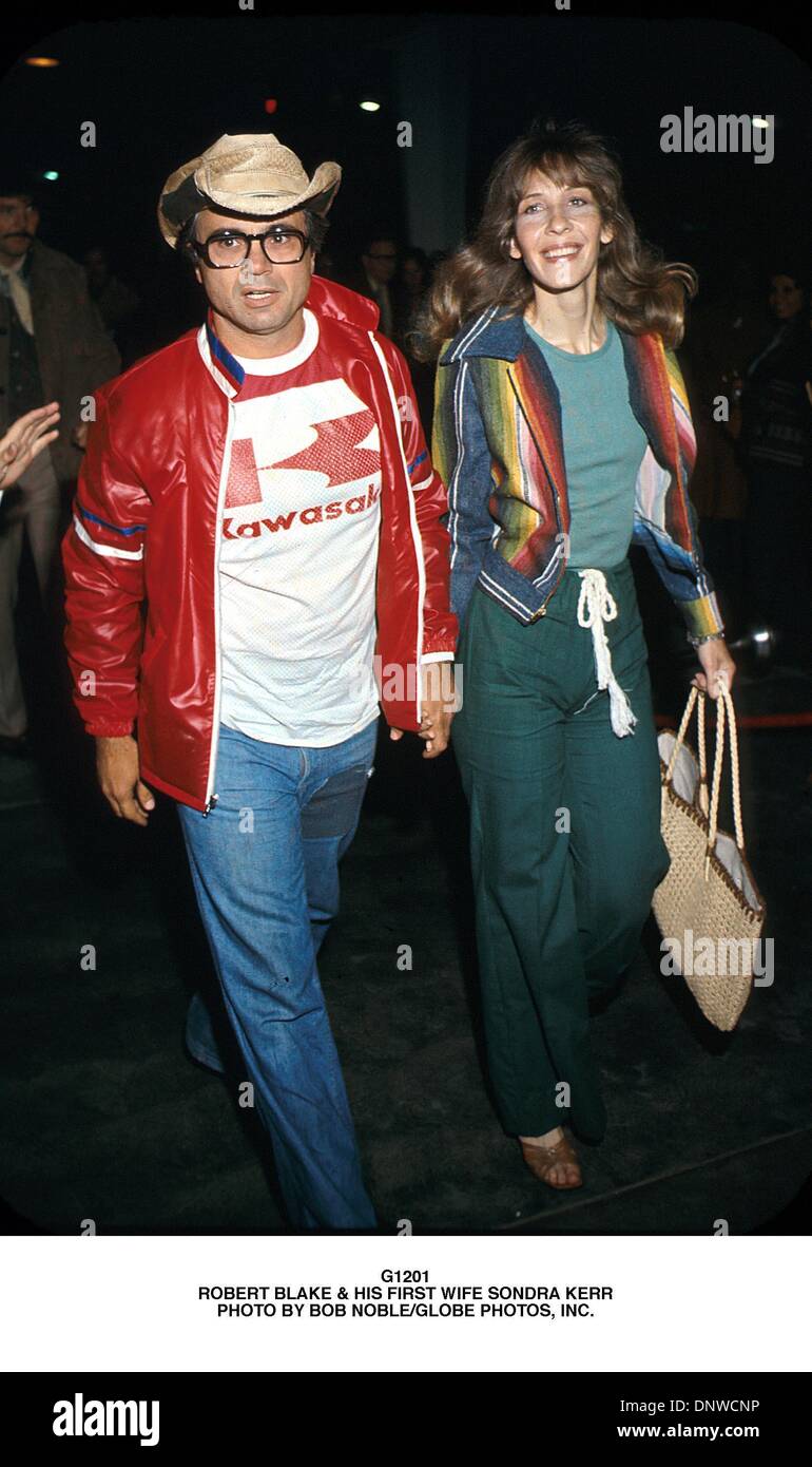 May 7, 2001 - G1201.ROBERT BLAKE & HIS FIRST WIFE SONDRA KERR. BOB ...