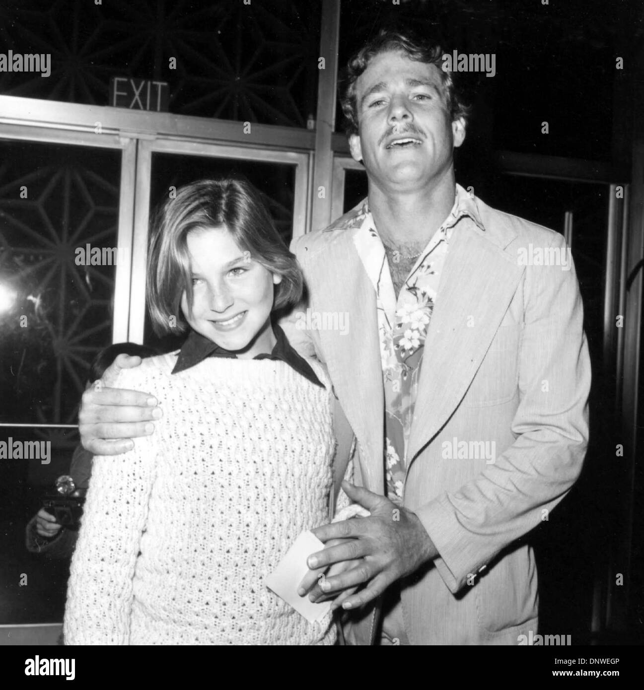 Feb. 19, 1976 - 2094.RYAN TATUM O'NEAL AT ''TAXI'' SHOWING 2/19/1976.Â ...