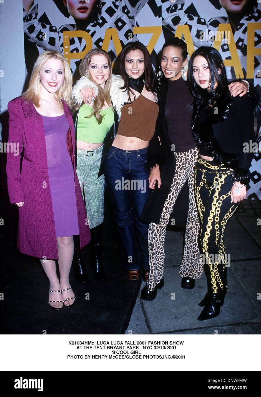 Feb. 10, 2001 - K21034HMc: LUCA LUCA FALL 2001 FASHION SHOW .AT THE ...