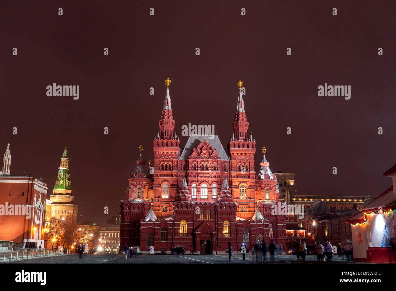 Red Square Moscow at winter night Stock Photo - Alamy