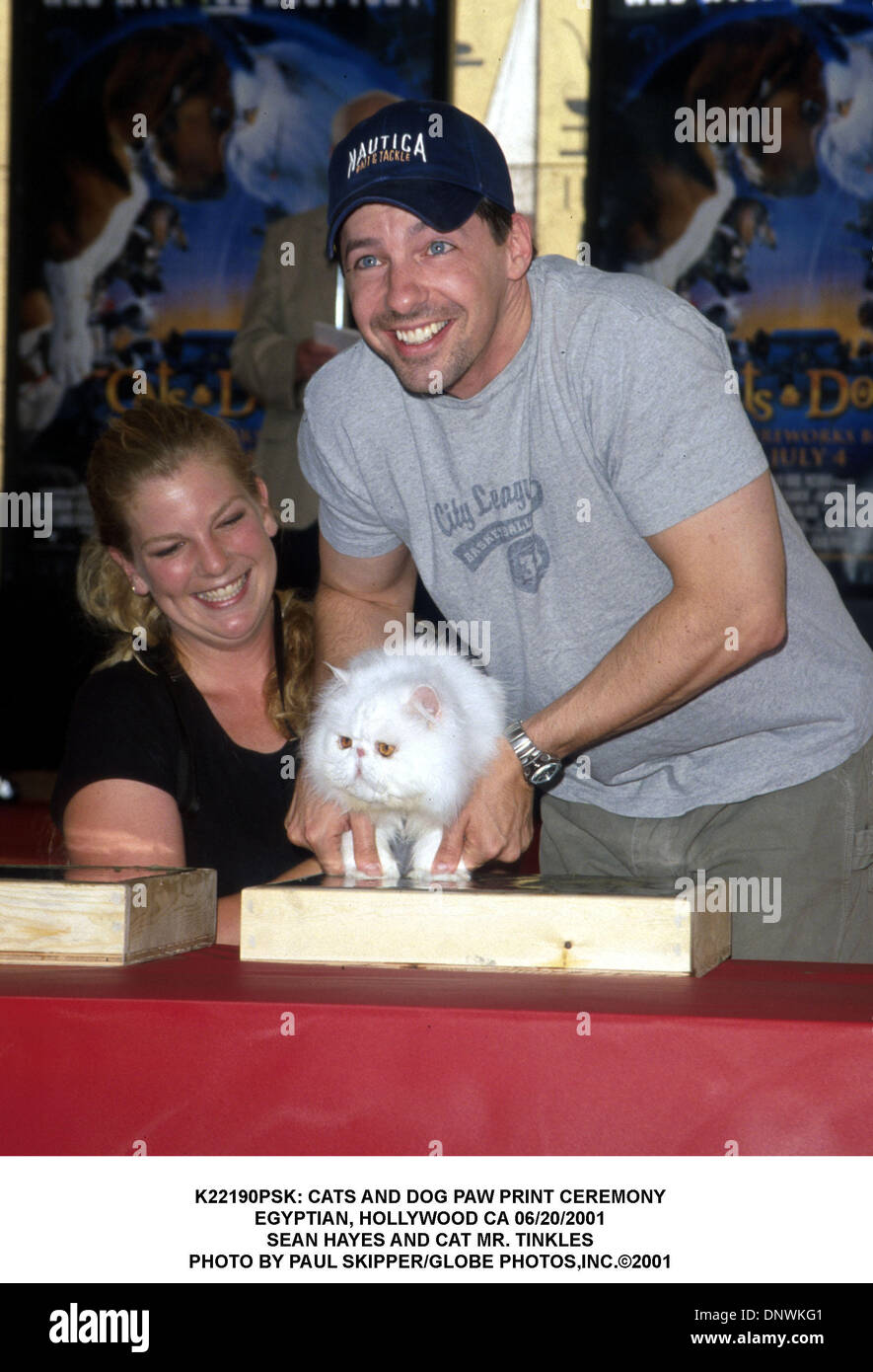 June 20, 2001 - K22190PSK: CATS AND DOG PAW PRINT CEREMONY.EGYPTIAN ...