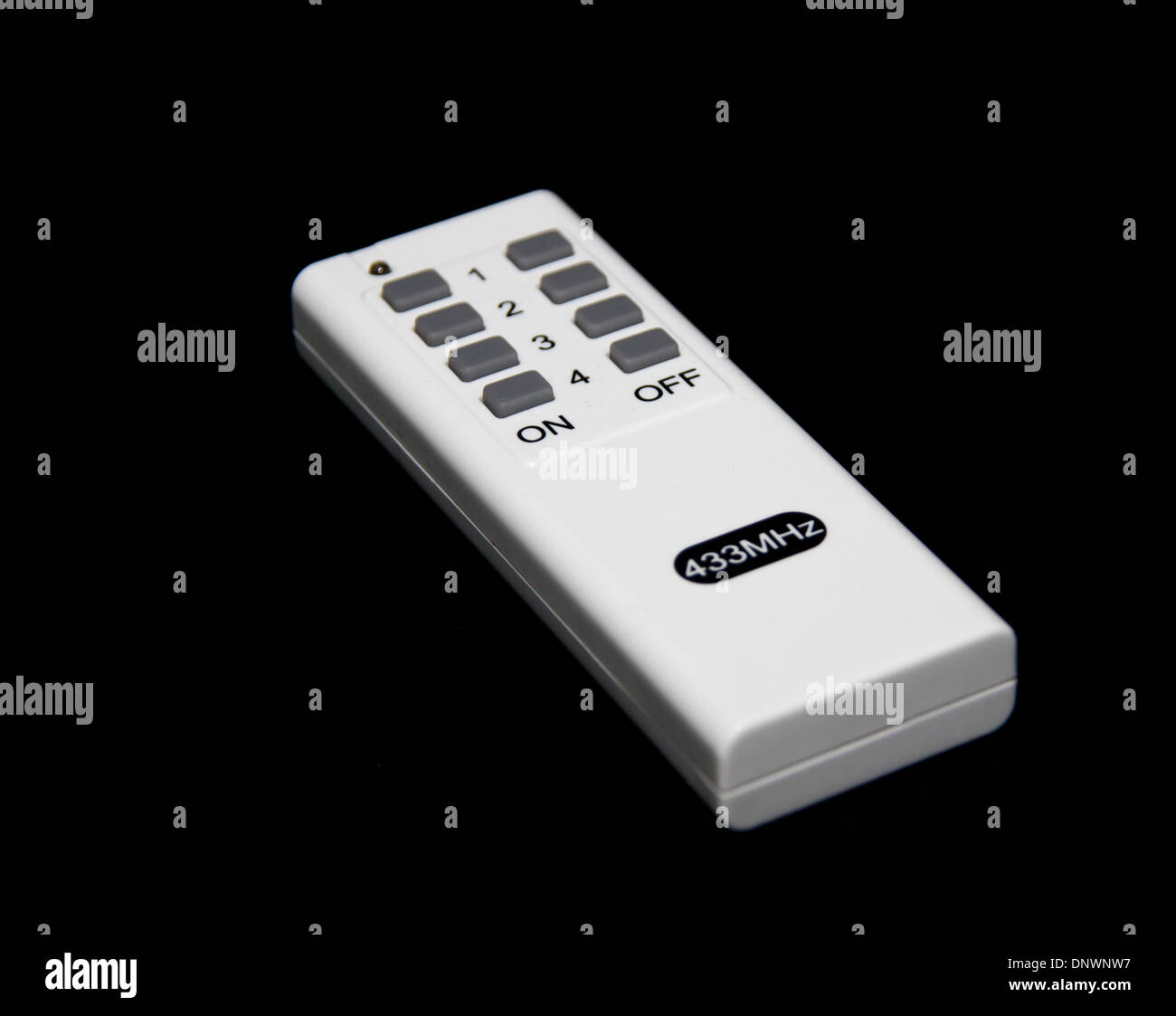 Remote control handset for wireless controlled electrical sockets Stock ...