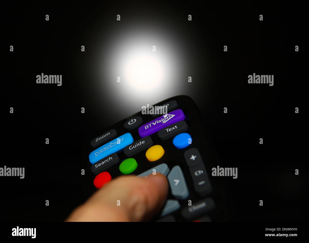 BT Vision Youview remote control handset Stock Photo - Alamy