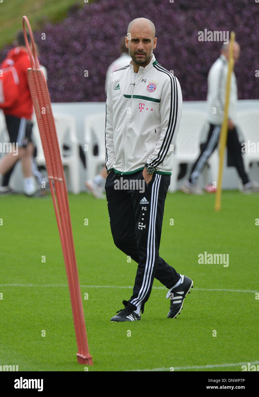 Doha, Qatar. 06th Jan, 2014. Coach Pep Guardiola of FC Bayern Munich ...