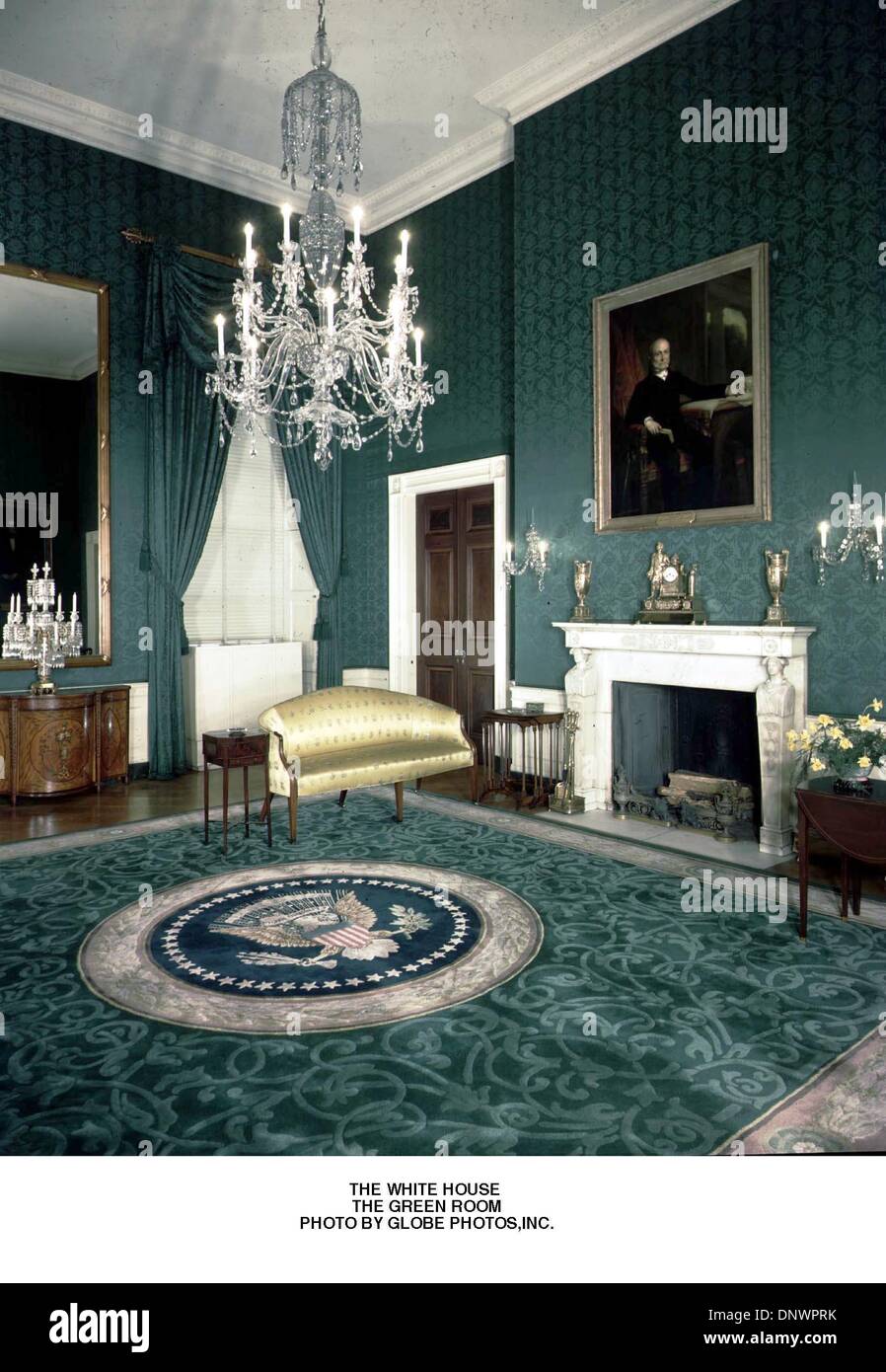 Jan. 19, 2001 - THE WHITE HOUSE .THE GREEN ROOM.(Credit Image: © Globe ...