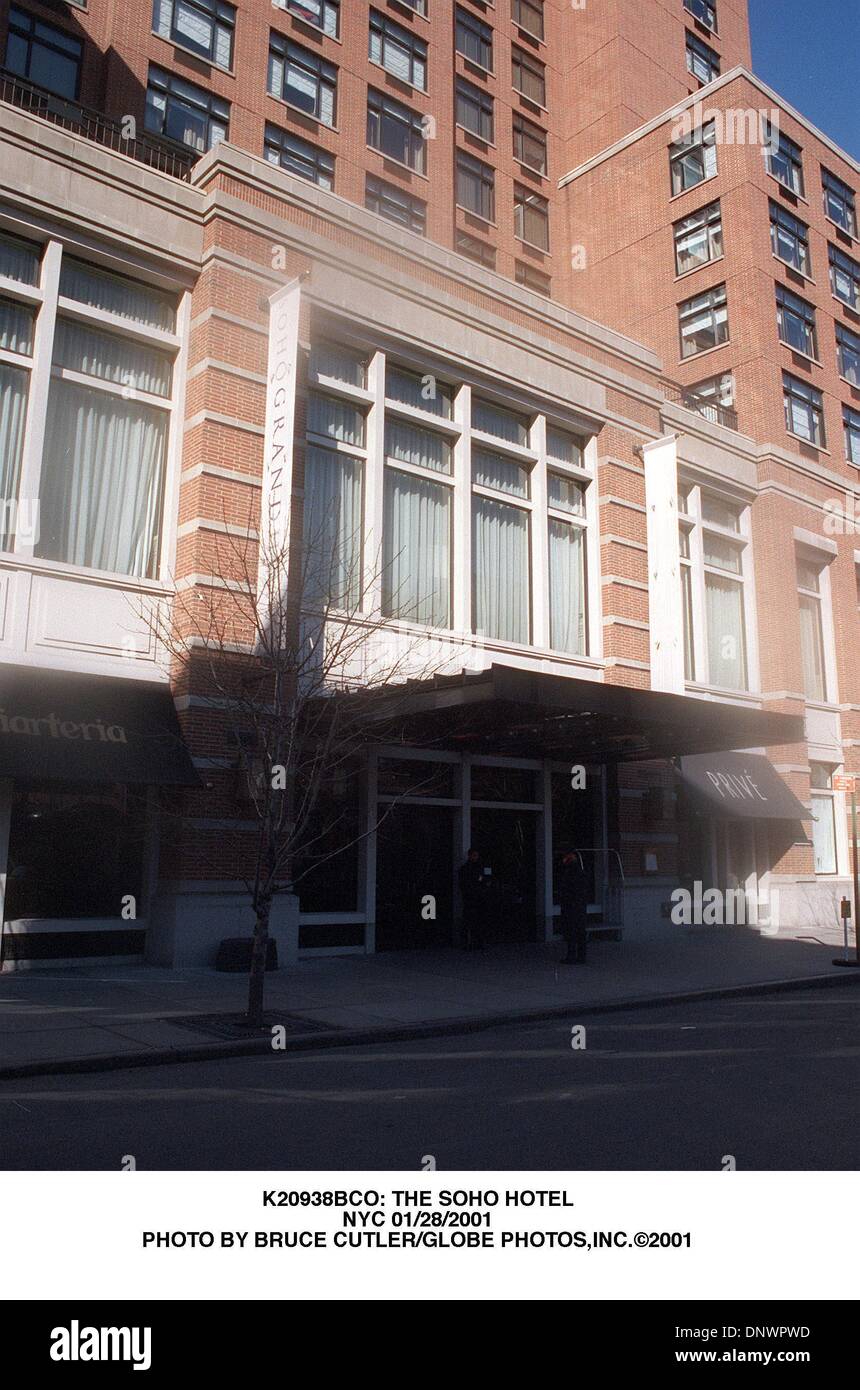 Jan. 28, 2001 - K20938BCO: THE SOHO HOTEL.NYC 01/28/2001. BRUCE CUTLER ...