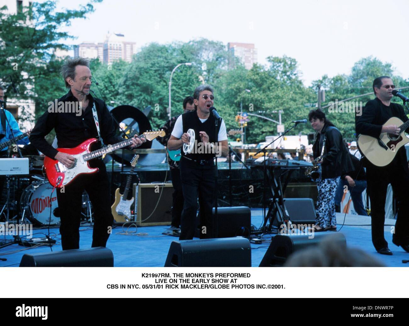 May 31, 2001 - K21997RM. THE MONKEYS PREFORMED.LIVE ON THE EARLY SHOW ...